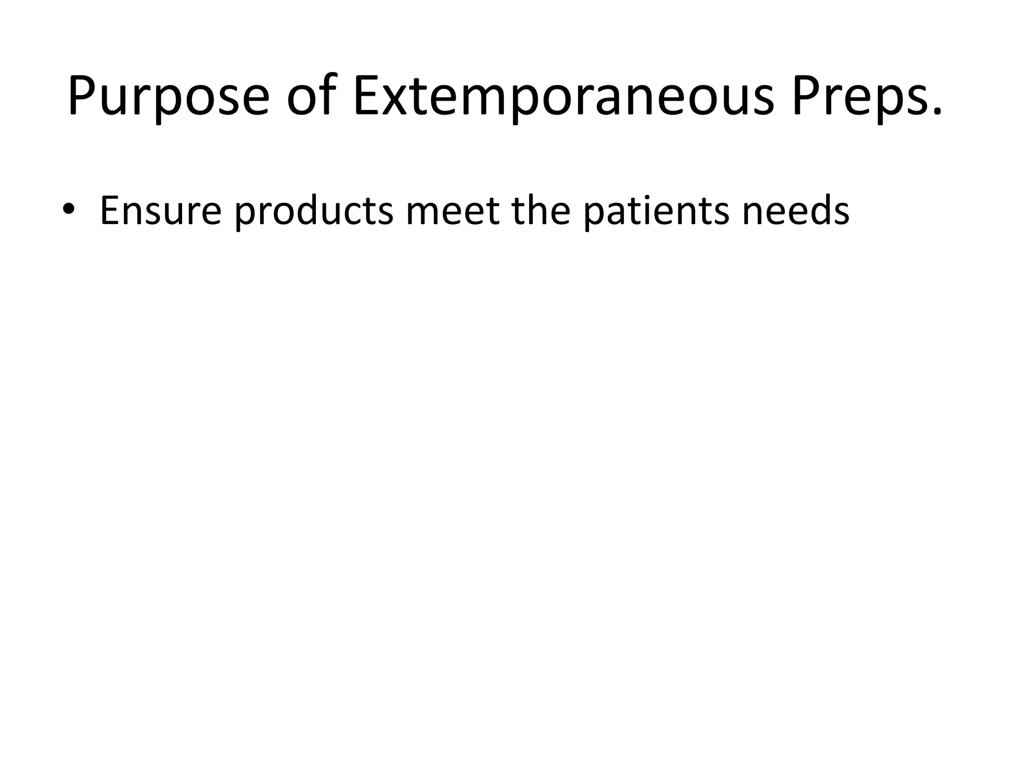 Extemporaneous Preparations: Suspensions | PPTX