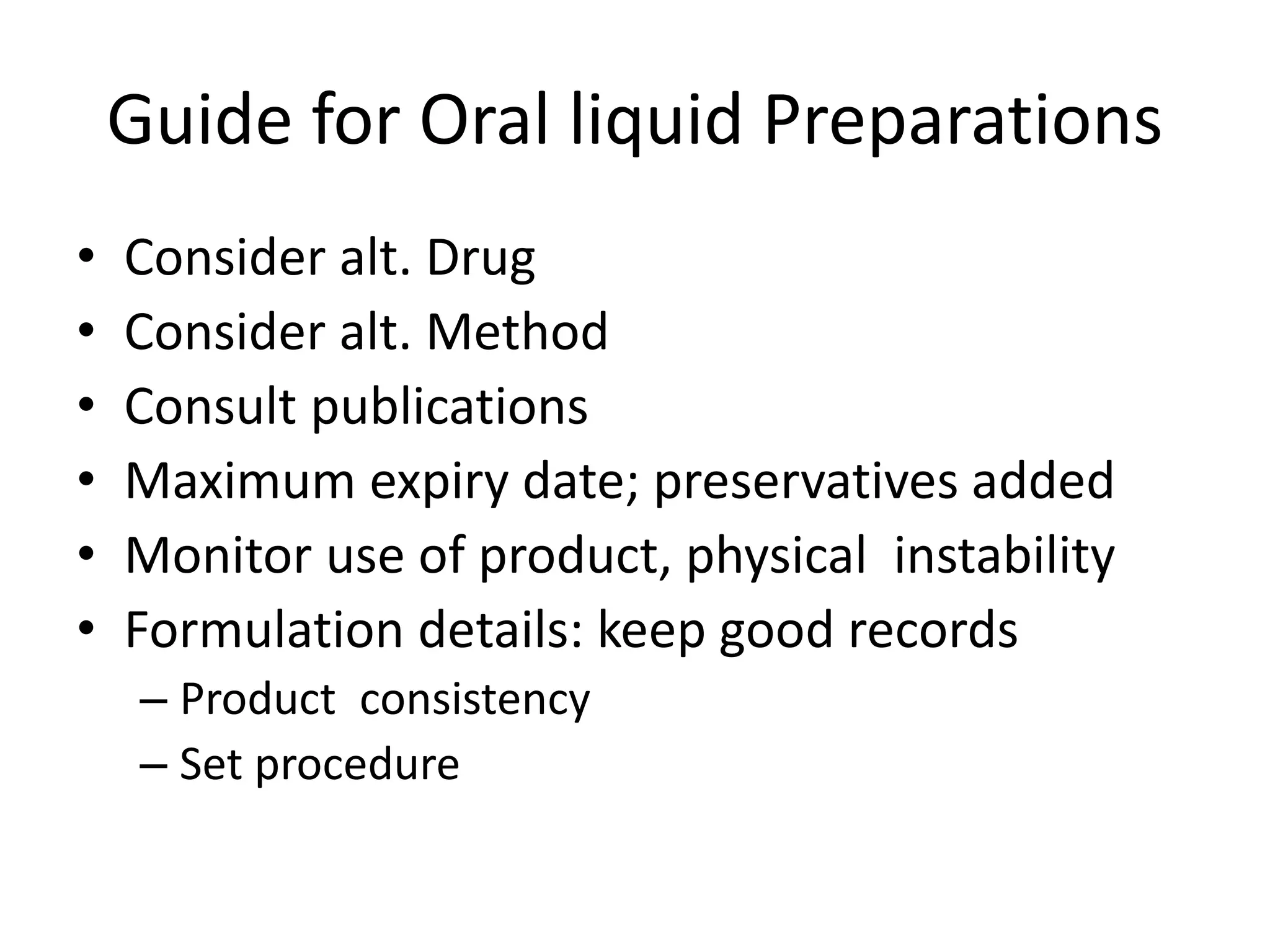 Extemporaneous Preparations: Suspensions | PPTX