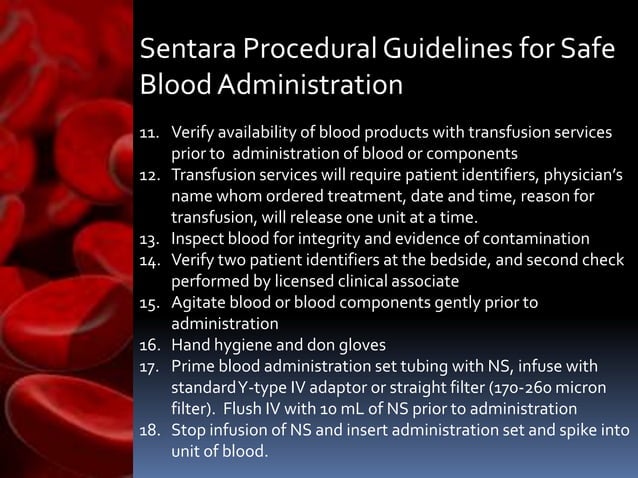 Blood Administration | PPTX