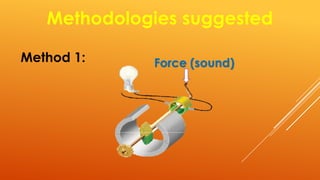 Conversion of Sound energy into electric energy | PPTX