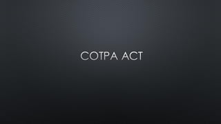COTPA Act | PDF