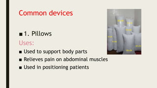 Comfort devices in hospitals | PPTX