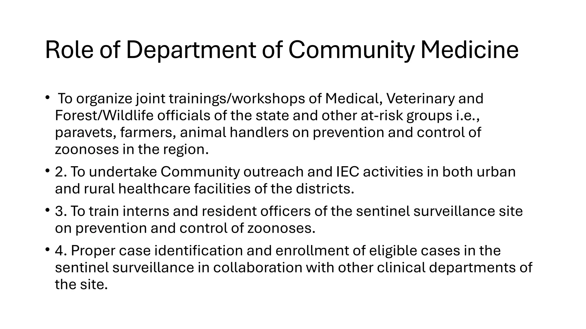 One health Programme for Prevention and Control of Zooness | PPTX