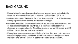 One health Programme for Prevention and Control of Zooness | PPTX