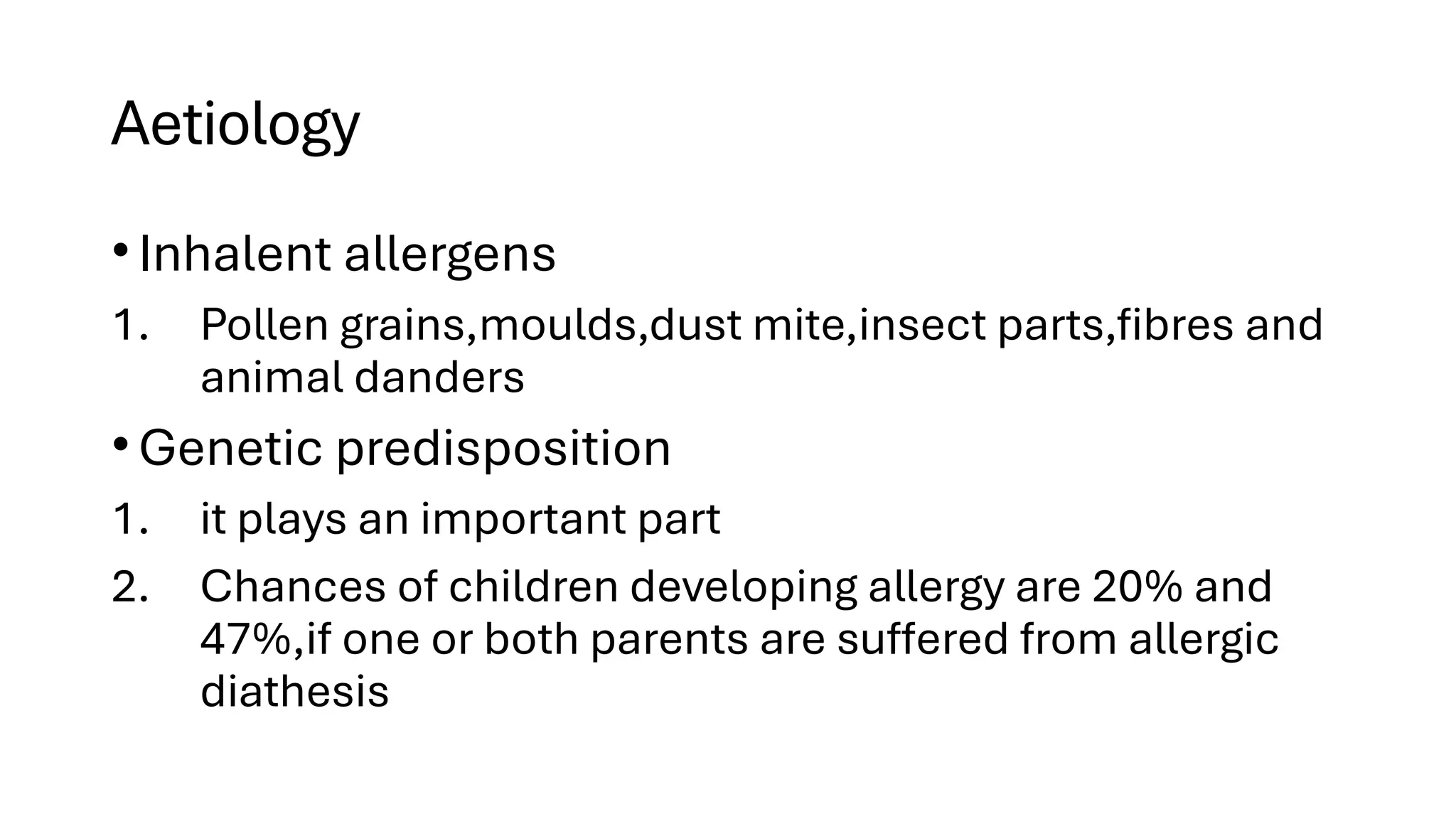 Allergic Rhinitis Etiology Clinical features and Management | PPTX ...