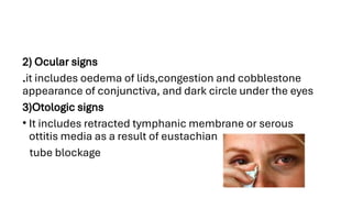 Allergic Rhinitis Etiology Clinical features and Management | PPTX ...
