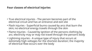 management of electrical injuries in accident and emergency dept. | PPTX