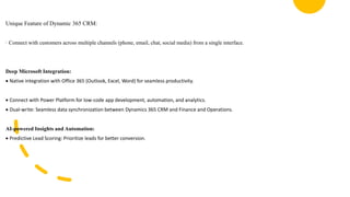 Dynamics 365 CRM Module Full Explanation | PPT