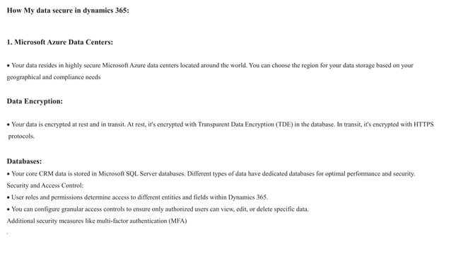 Dynamics 365 CRM Module Full Explanation | PPT