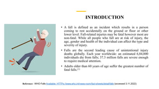 Yoga for preventing fall among elderly people | PPTX
