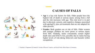 Yoga for preventing fall among elderly people | PPTX