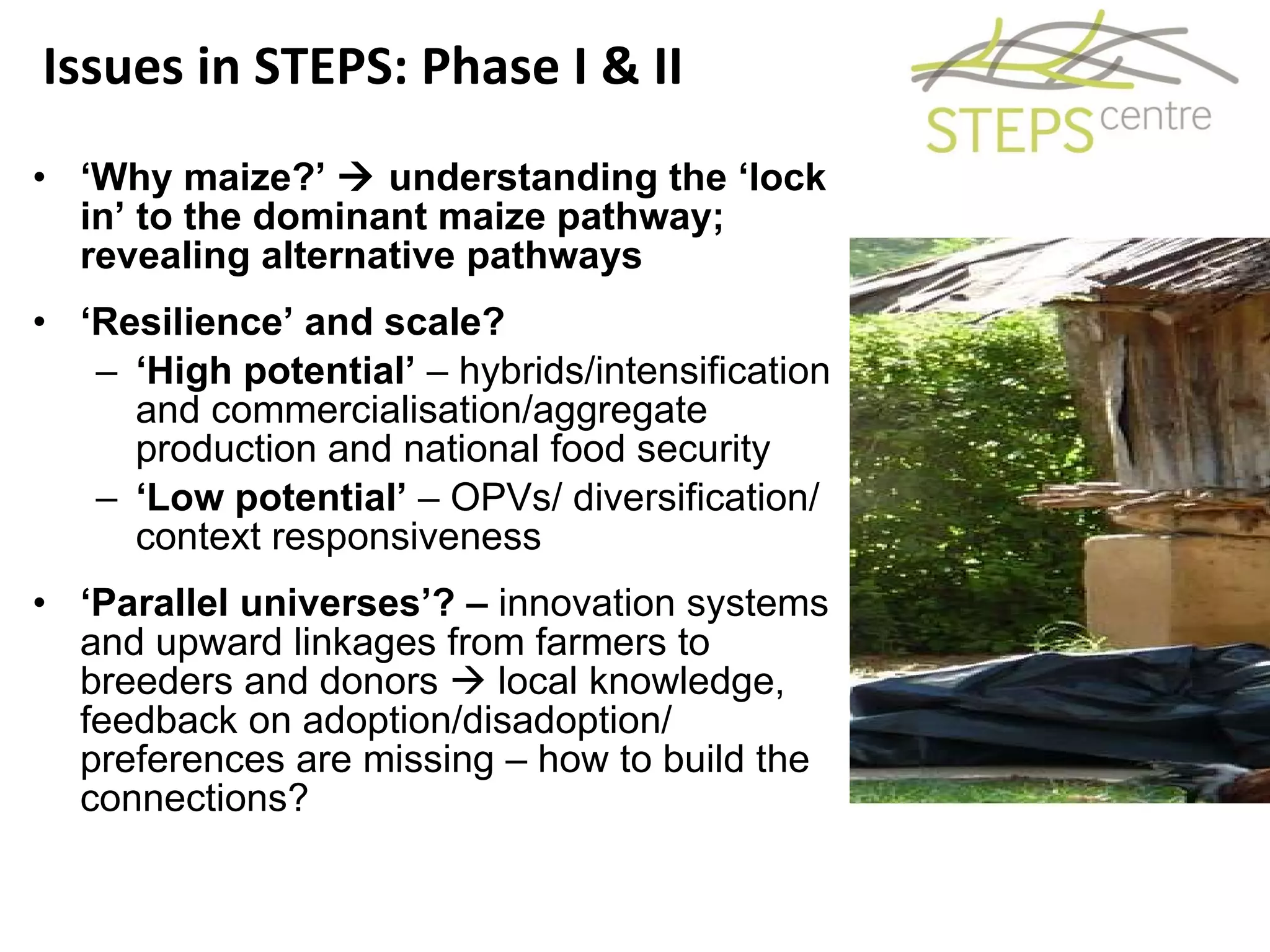 Formal and informal seed systems in Kenya - implications for biosafety ...