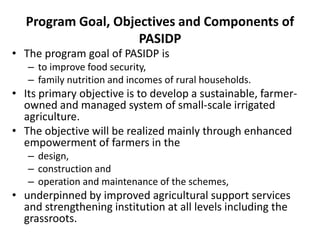 Participatory Small Scale Irrigation Development Program PASIDP participatory-small-scale-irrigation-development-program-pasidp