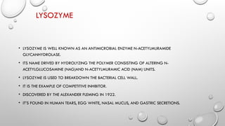 Mechanism of action of lysozyme and chymotrypsin Priyanka ppt.pptx