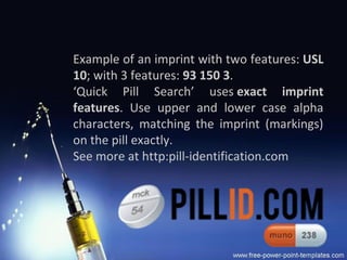 Pill Identification Wizard | PPT