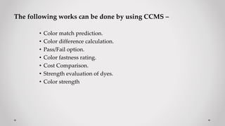Computer color matching system | PPTX