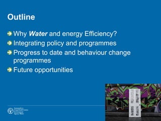 Integrating water and energy efficiency - building regulations and ...