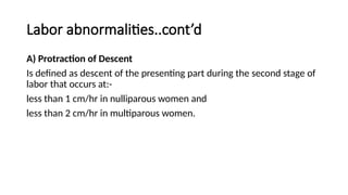 Presentation (Abnormal labor). power point | PPT