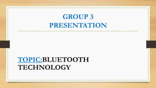 Presentation about Bluetooth and working principles.pptx