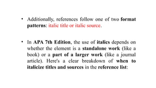 Presentation about citation and referencing in APA format LAST (1).pptx