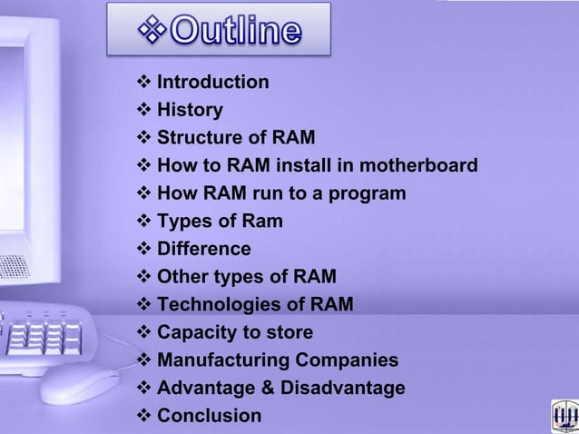 Presentation about Computer RAM | PPT