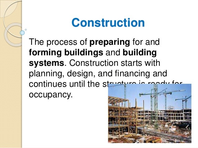 Presentation about construction