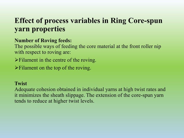 Presentation about Core Spun Yarn.pptx