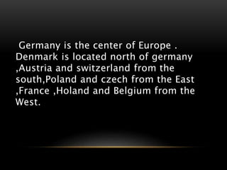 Presentation about germany | PPSX