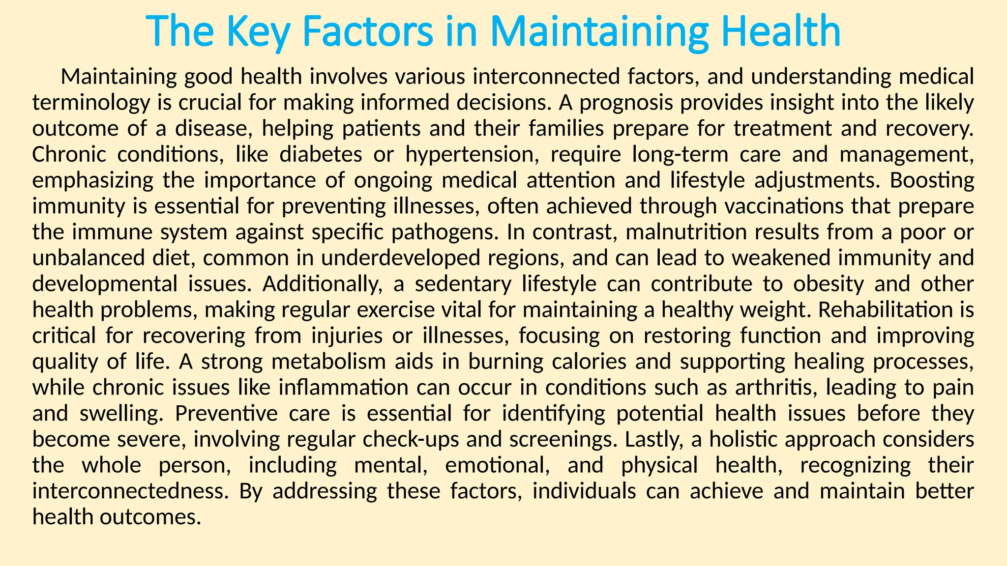 presentation about health and how to protect your body | PPTX