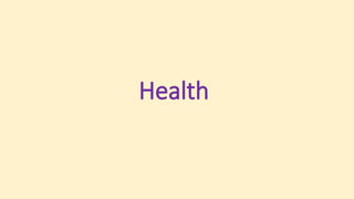 presentation about health and how to protect your body | PPTX