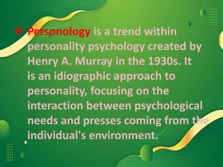 Presentation about Henry Murray.pptx to educate learners about Henry ...