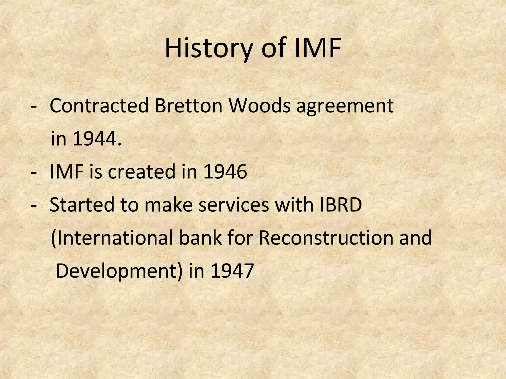 Presentation About Imf | PPT