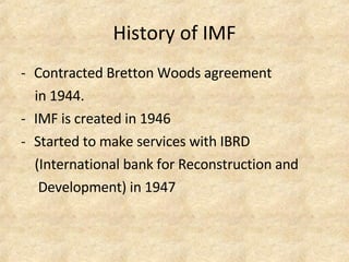 Presentation About Imf | PPT