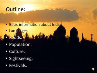 Presentation about India..~ | PPTX
