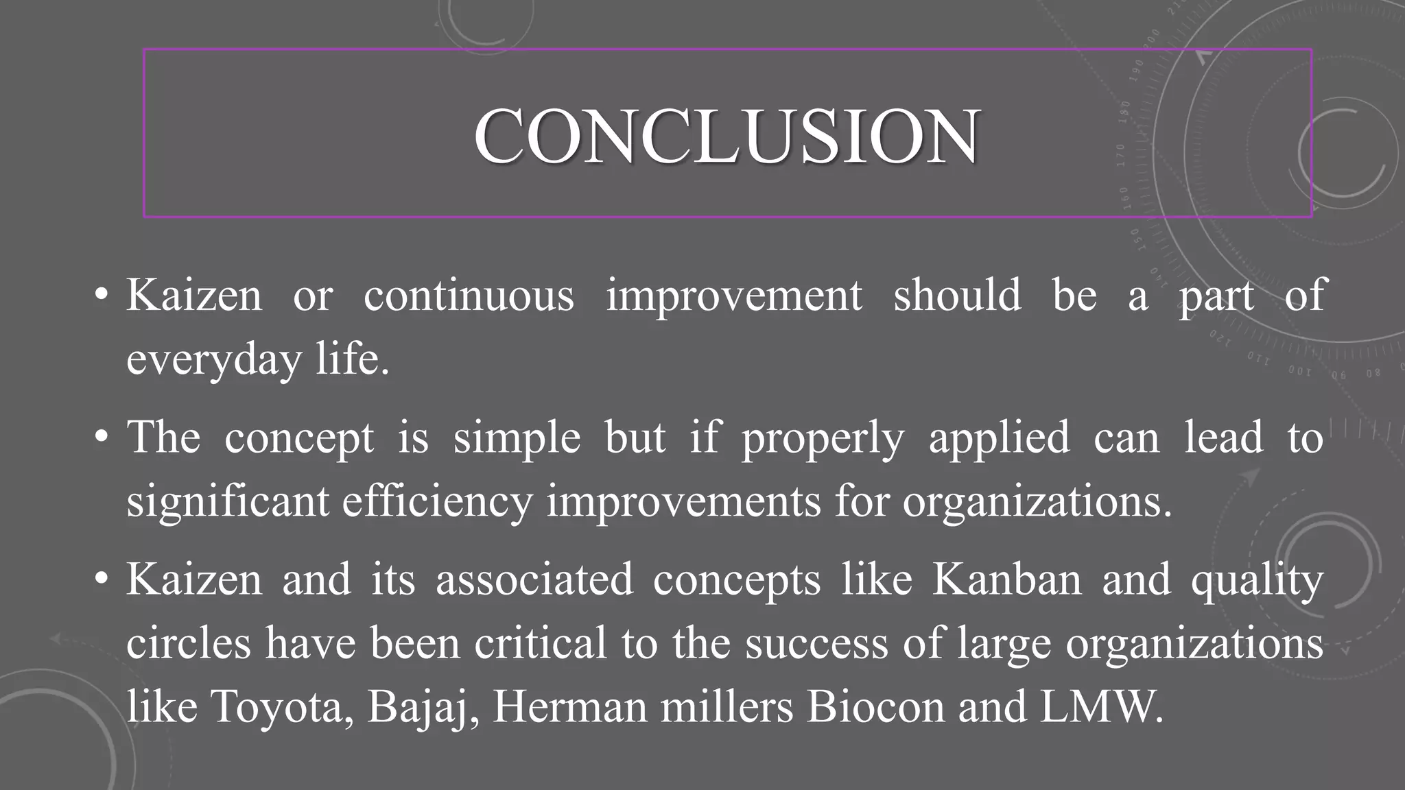 Presentation about kaizen | PPTX