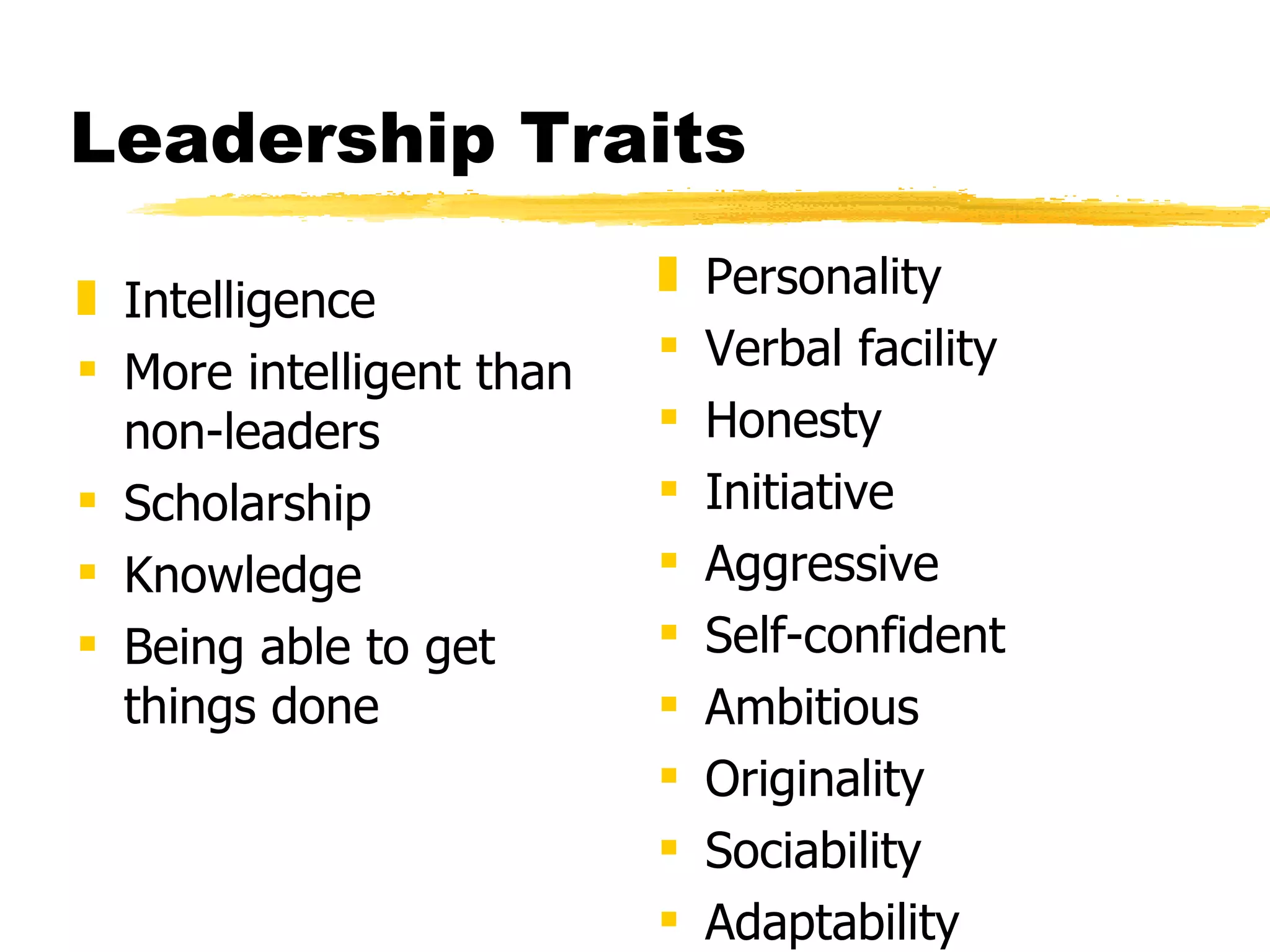 Presentation about leadership | PPT