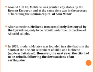 Presentation about malatya | PPT