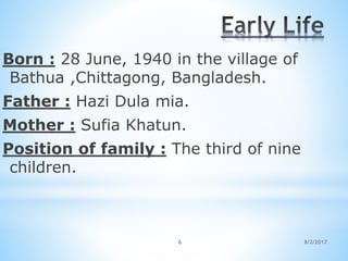 Presentation about Muhammad Yunus | PPTX