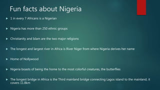 Presentation about my country Nigeria and studying in Holland | PPTX