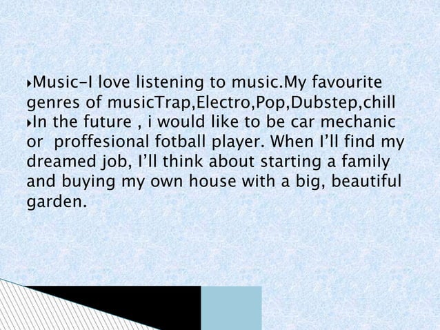 Presentation about myself | PPTX