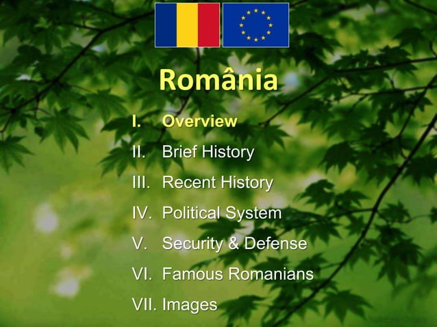 Presentation about România | PPTX