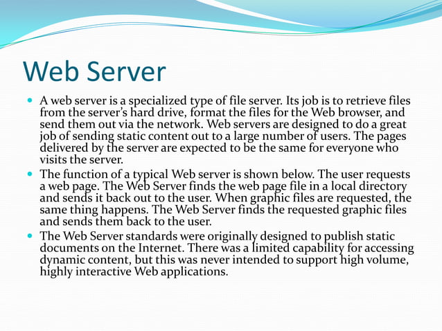 Presentation about servers | PPTX