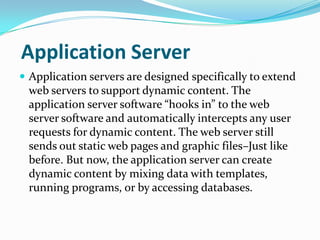 Presentation about servers | PPTX