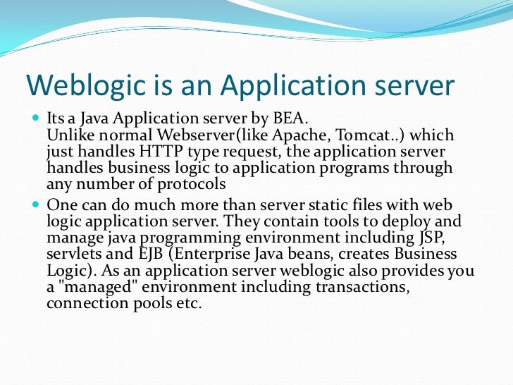 Presentation about servers