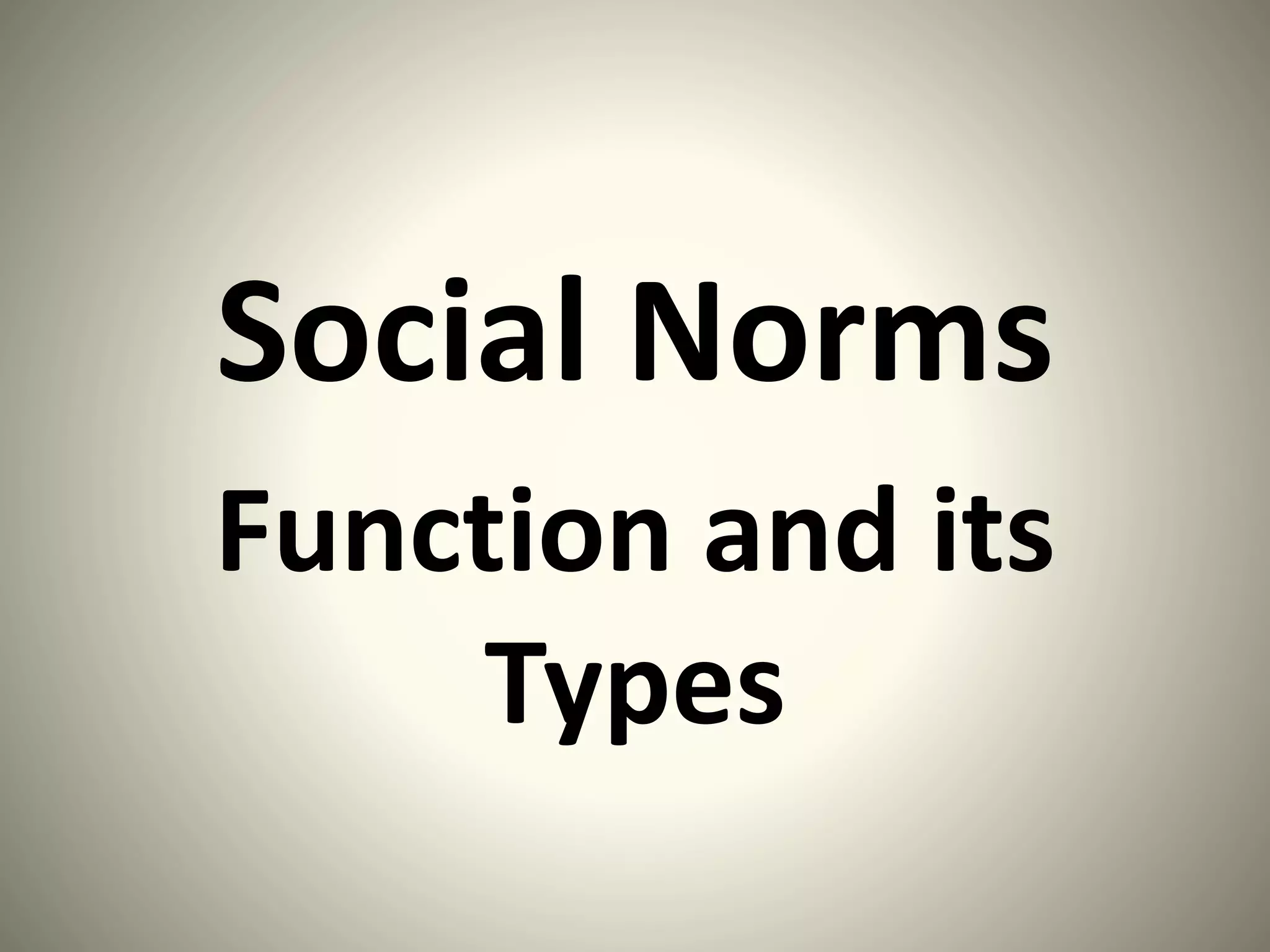 social norms | PPTX