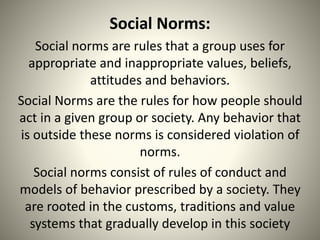 social norms | PPTX