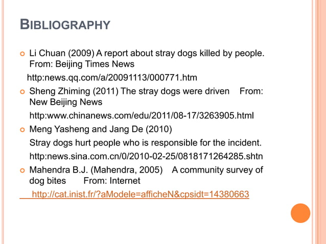 Presentation about stray dogs | PPTX