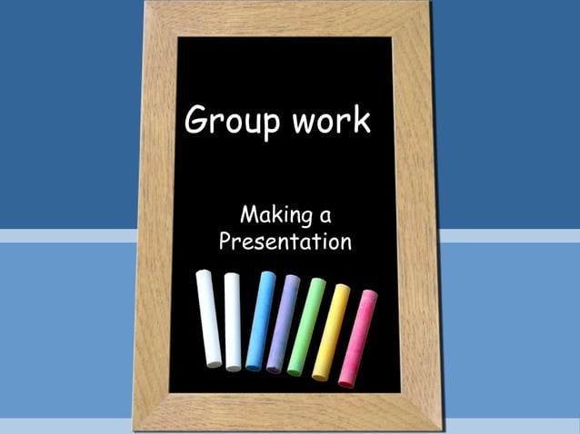 Presentation about the group work | PPT