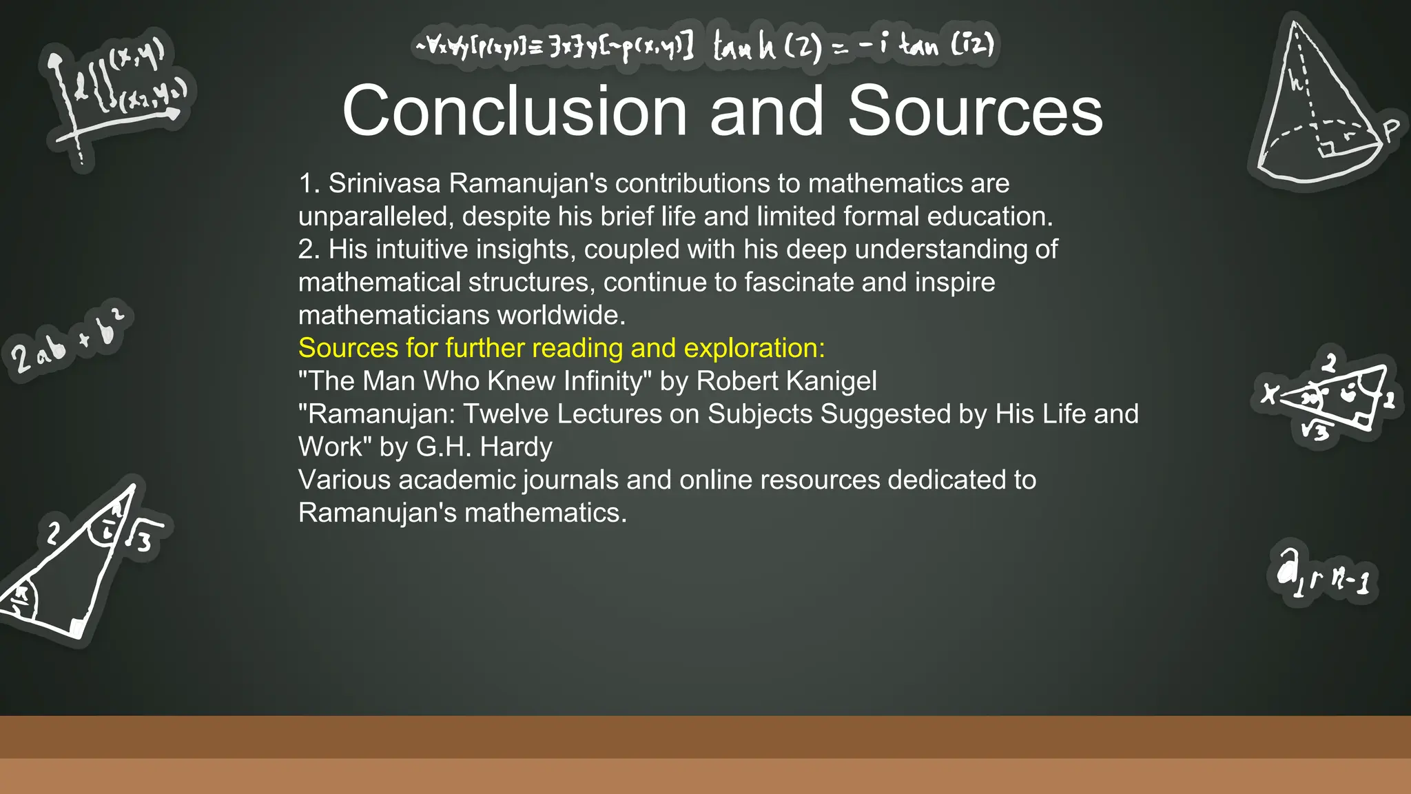 Presentation about the mathematician Srinivasa Ramanujan | PPTX
