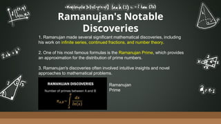 Presentation about the mathematician Srinivasa Ramanujan | PPT